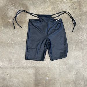 Shorts | Cut Out Side Ties Biker Shorts | Poshmark